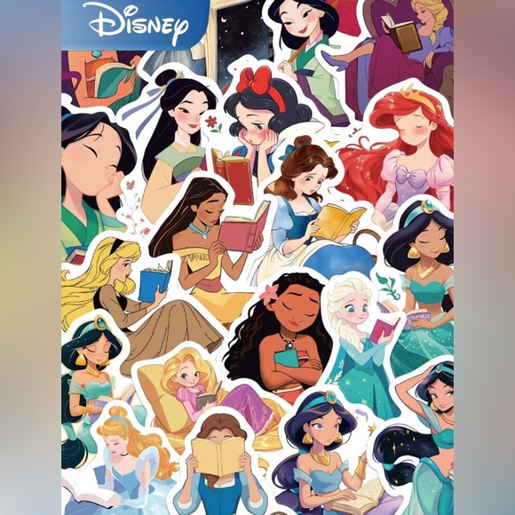 Disney | Design | 5pcs Reader Disney Princesses Sticker Set | Poshmark